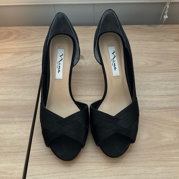 Nina | Shoes | Nina New York Satin Shoes In Black Worn For Hr | Poshmark